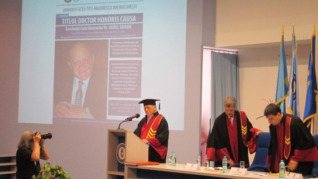Aurel Vainer 2 - Titu Maiorescu University