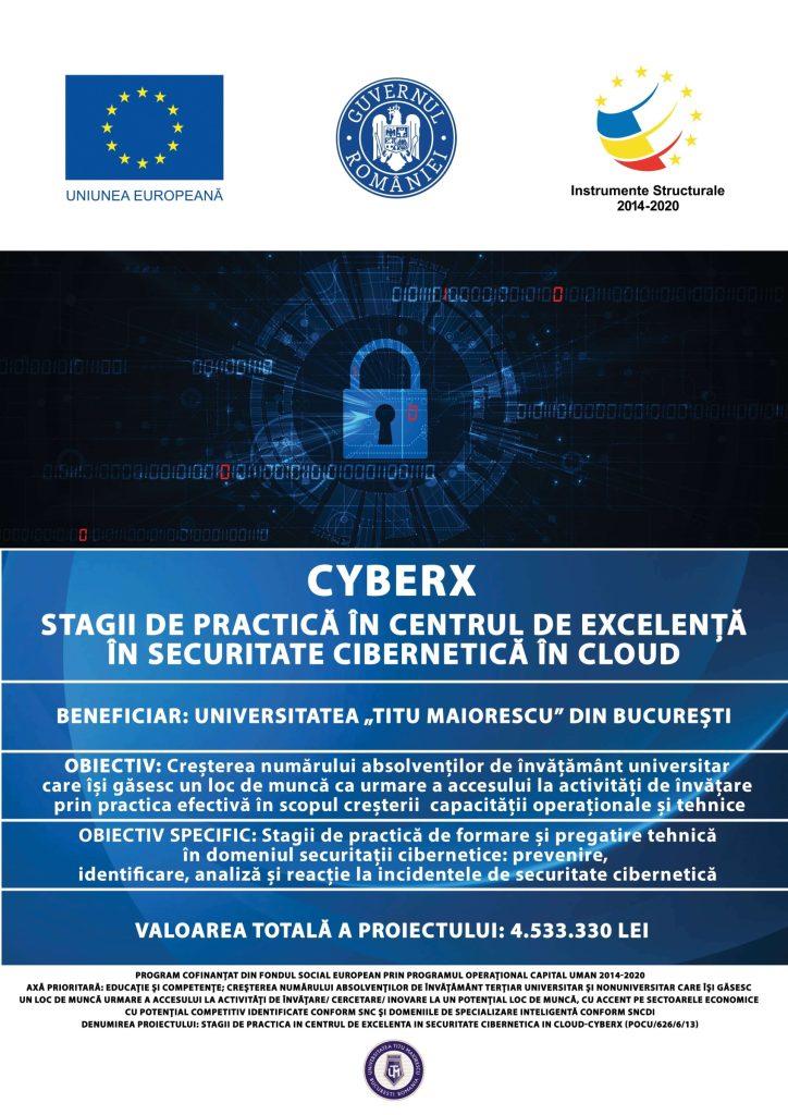 Poster CYBERX UTM - Titu Maiorescu University