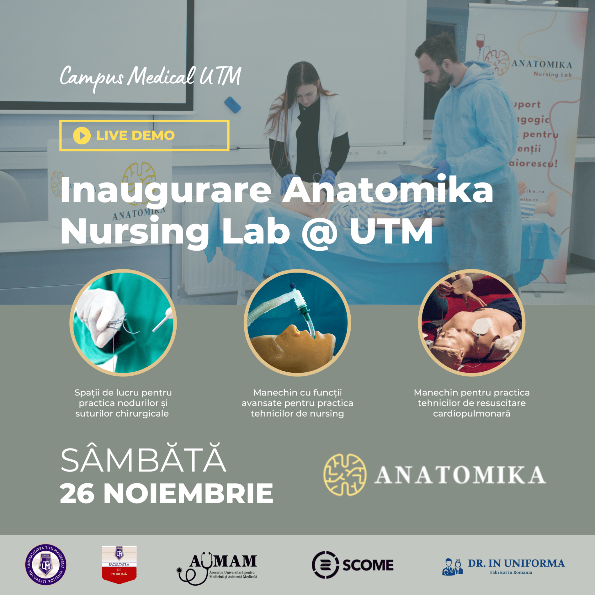 Inaugurarea laboratorului Anatomika Nursing Lab din campusul medical ...