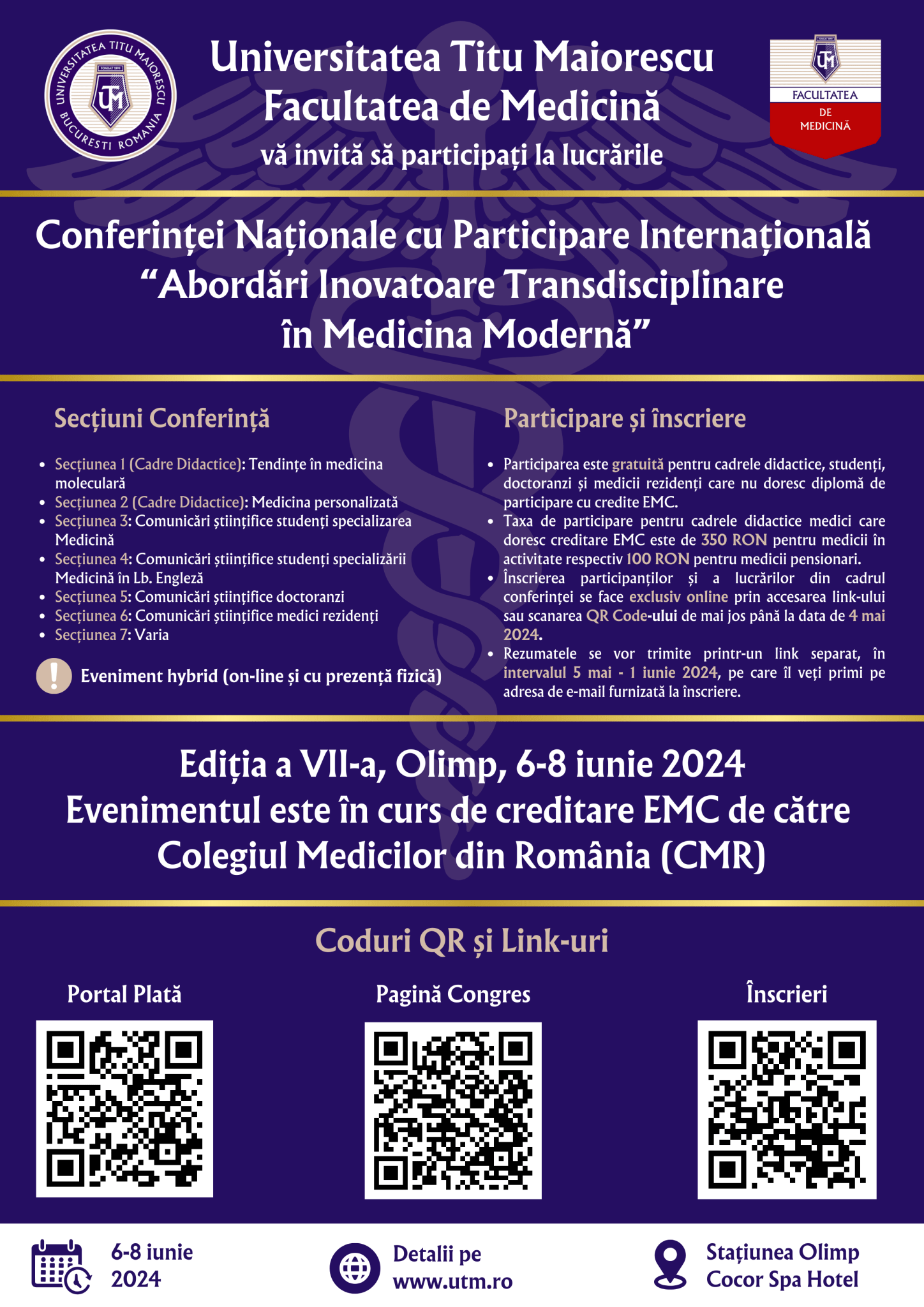 Ediția a VII-a (2024) - Universitatea Titu Maiorescu